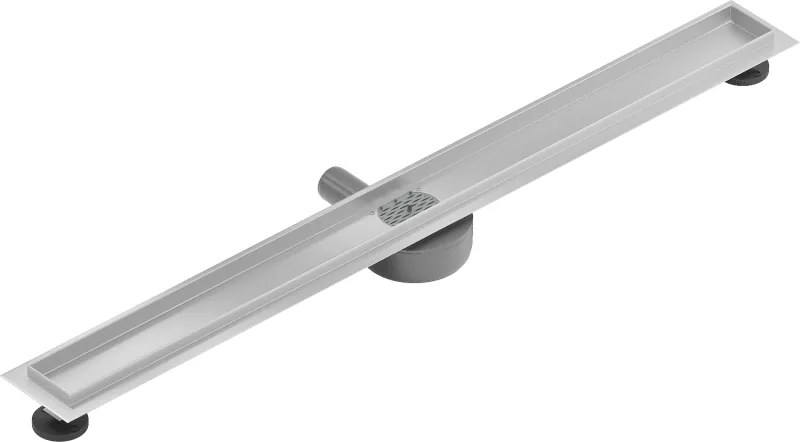 Mexen Flat nerezový sprchový žlab 90 cm s rotačním 360° sifonem - tělo žlabu bez krytu, nerez, 1040090