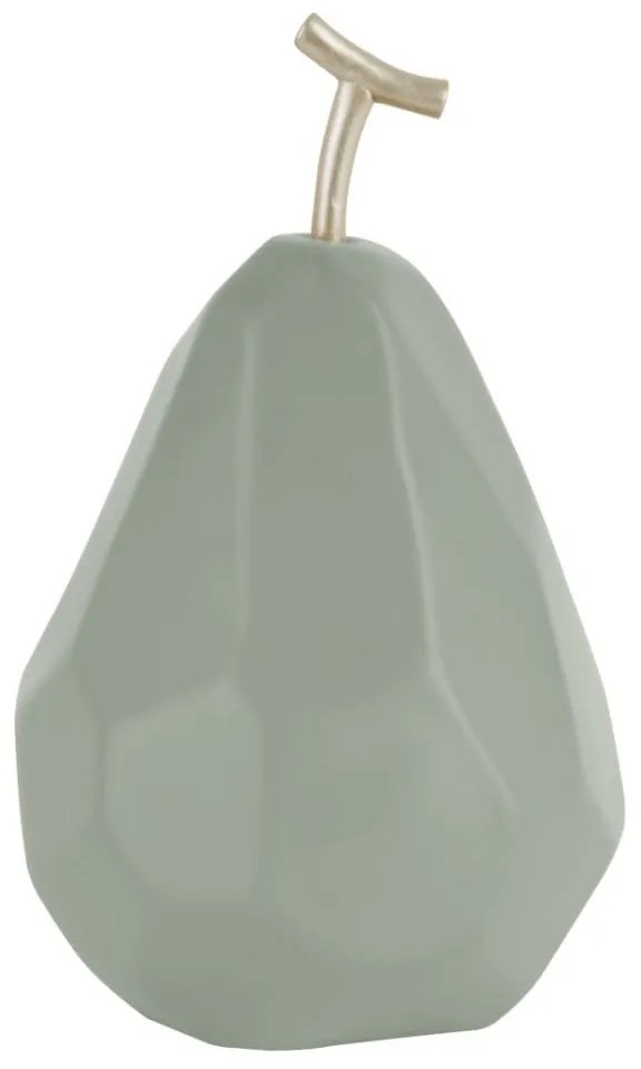 PRESENT TIME Sada 2 ks: Soška Origami Pear – zelená ∅ 10 cm × 17 cm
