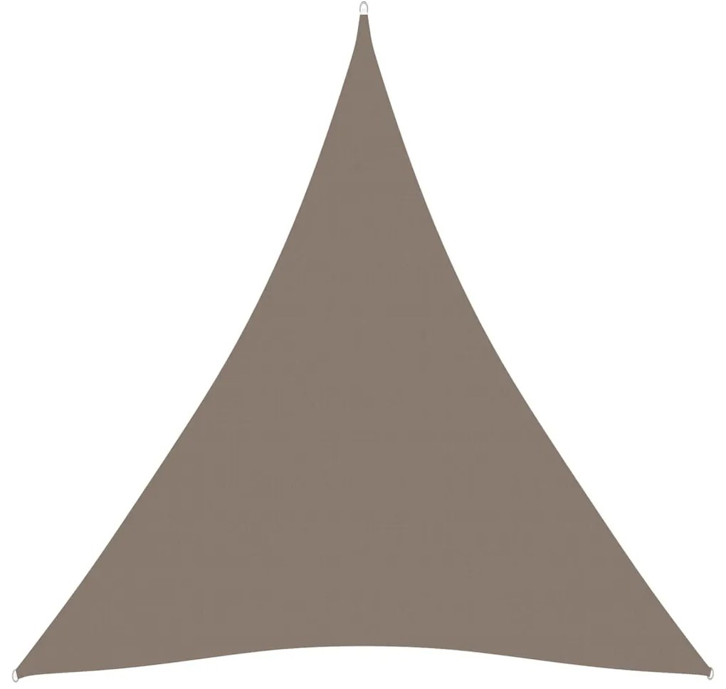 135455 vidaXL Stínící plachta oxfordská látka trojúhelníková 5x5x5 m taupe