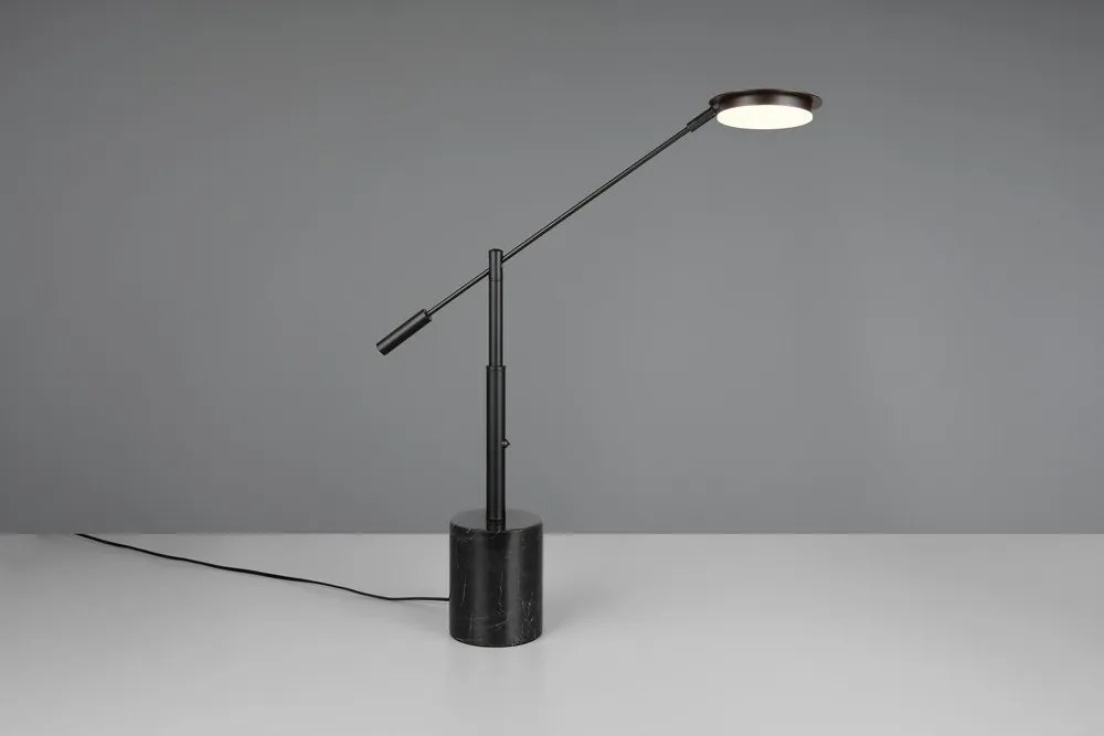 Černá LED stolní lampa (výška 65 cm) Fiore – Trio Select