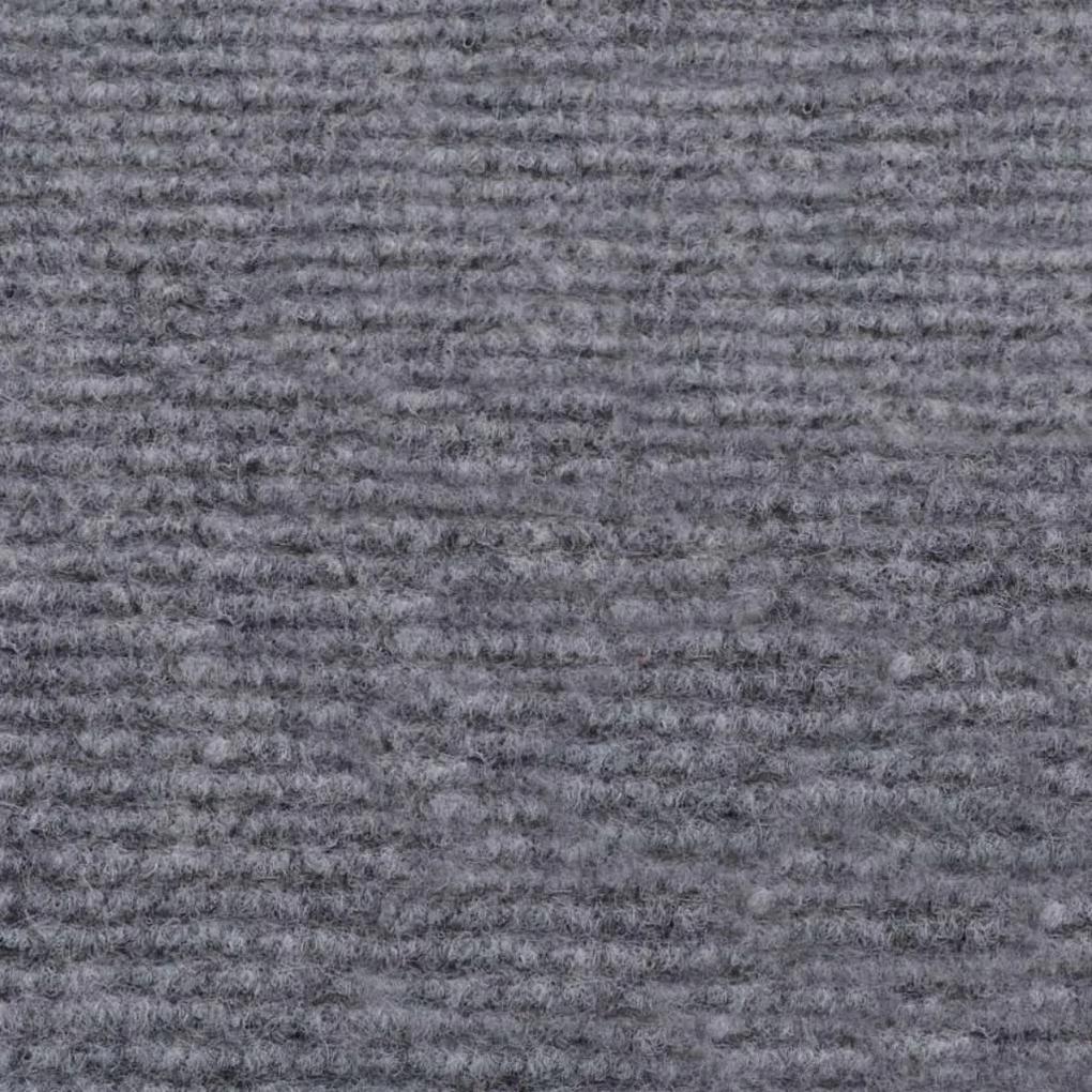 Výstavářský koberec - vroubkovaný - 1,6x20 m | šedý