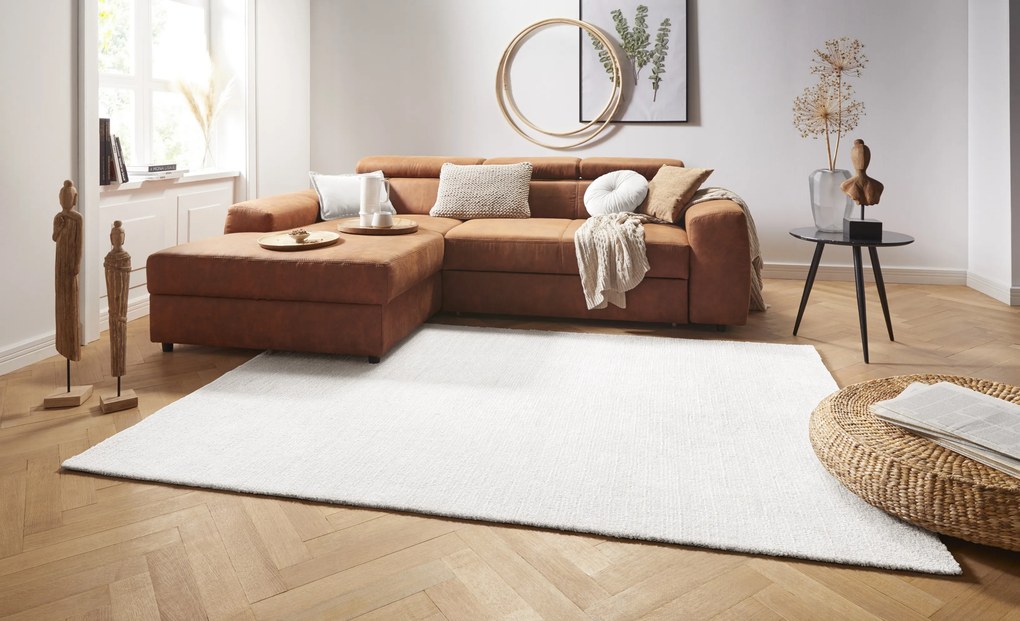 Hanse Home, Kusový koberec Cloud 103936 Cream, 80x150, bílá, obývací pokoj