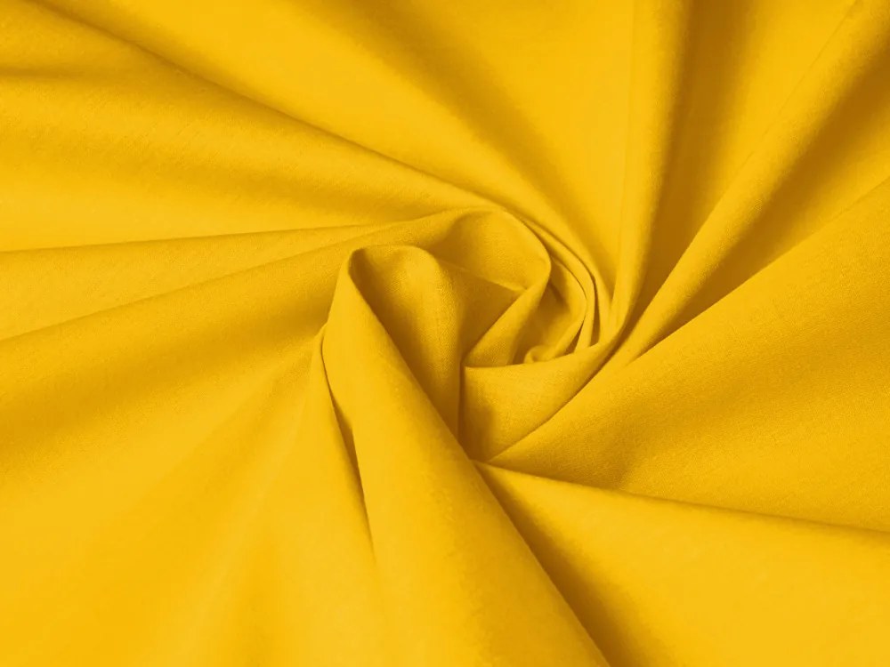 Dětské bavlněné povlečení do postýlky Moni MOD-501 Sytě žluté Do postýlky 100x135 a 40x60 cm