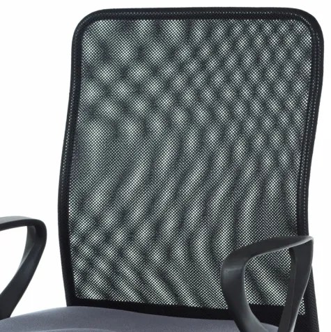 Kancelářská židle šedá černá KA-B047 GREY