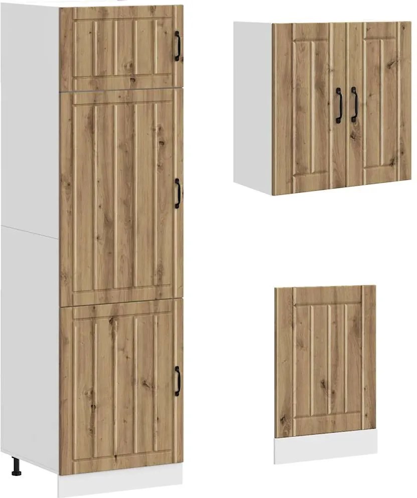 8dílná sada kuchyňských skříněk "Kalmar" dub artisan kompozit 3314810