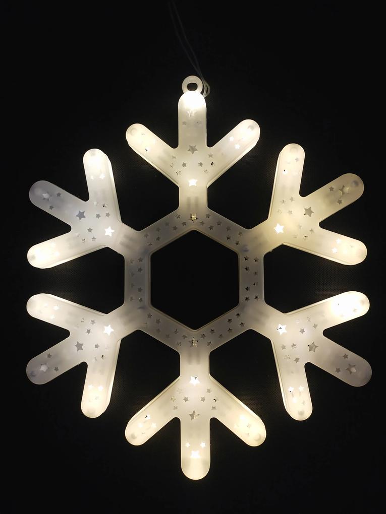Vánoční svítící LED dekorace - Sněhová vločka, různé barvy a velikosti Barva: Studená bílá, Velikost (cm): 40cm
