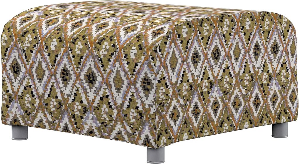 Potah na pohovku IKEA Karlanda 3-místná nerozkládací, dlouhý barva vícebarevná látka pletený vzor, vzorované