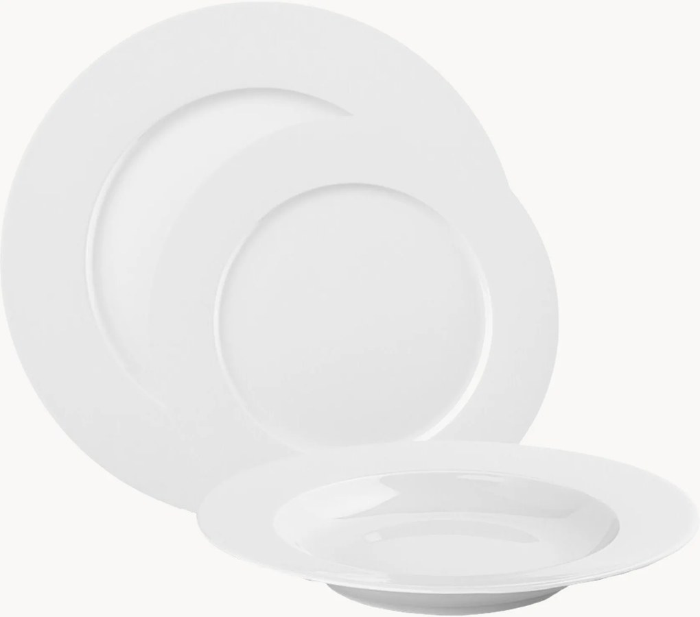 Sada porcelánových talířů Modern, pro 6 osob, 18 dílů