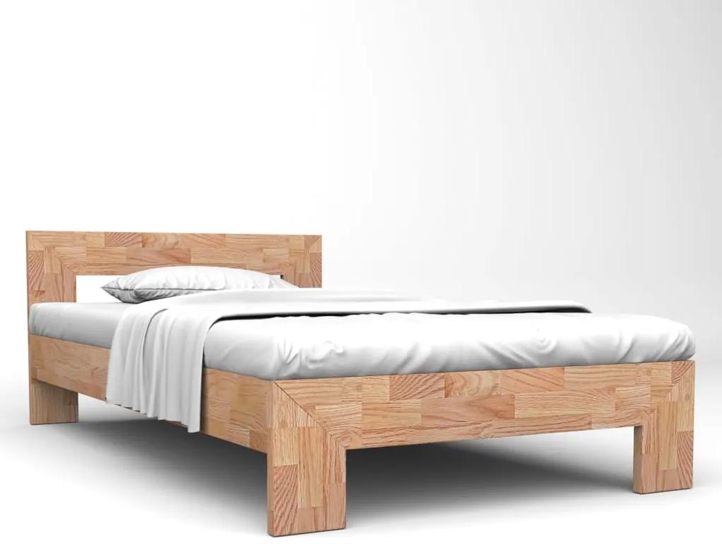 Rám postele masivní dubové dřevo 160 x 200 cm,  247262