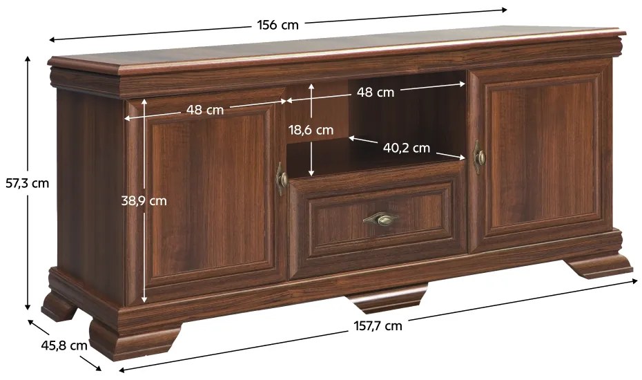 Kondela RTV stolek KRT2, samoa king, KORA
