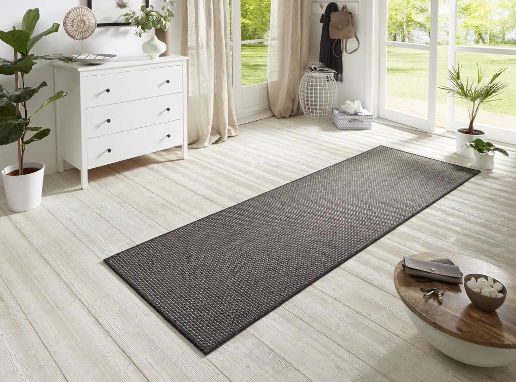 BT Carpet - Hanse Home koberce Běhoun Nature 104274 Grey ROZMĚR: 80x500