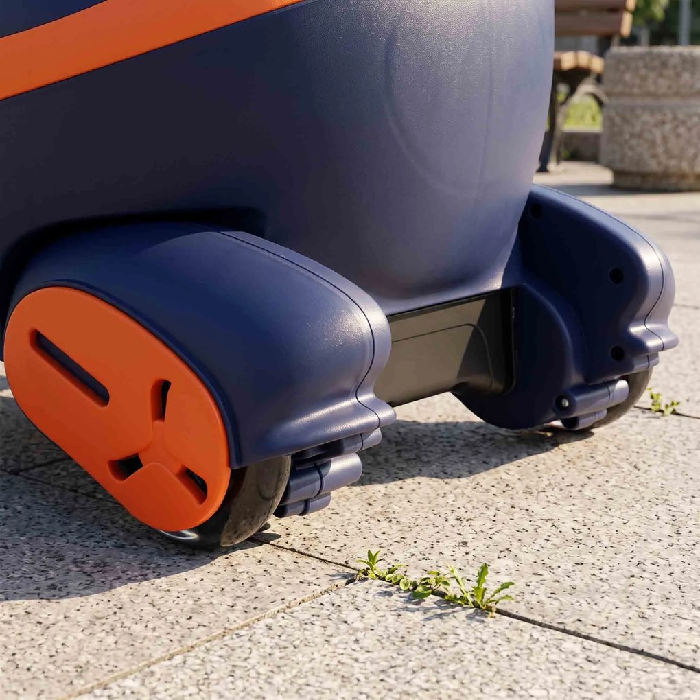 AIYAPLAY Elektrické odrážedlo 2 v 1 s hudbou, oranžové