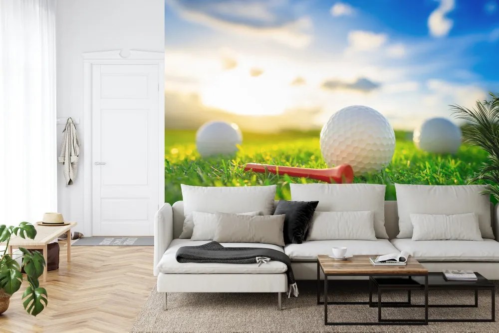 Fototapeta 3D Golfové Míčky Hladký vinyl 450x300