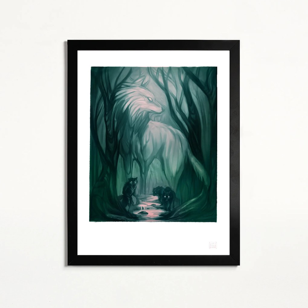 Lucie Talaber | Vlci Rám: Černý, Velikost: 100 x 70 cm