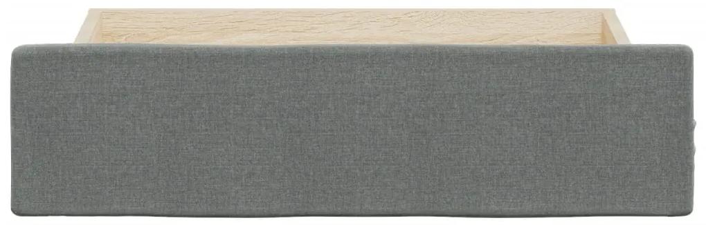 Zásuvky pod postel 2 ks tmavě šedé kompozitní dřevo a textil - Default Title