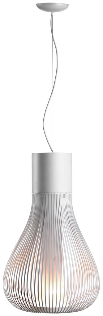 Flos F1636009 Chasen, designové závěsné svítidlo, 1x120W E27, bílá, výška 76-85cm