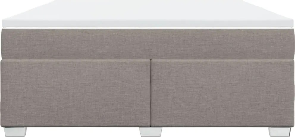 Box spring postel s matrací taupe 180x200 cm textil 3285155