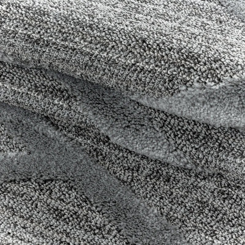 Ayyildiz, Kusový koberec Pisa 4706 Grey kruh, 120x120 (průměr) kruh, šedá, ložnice