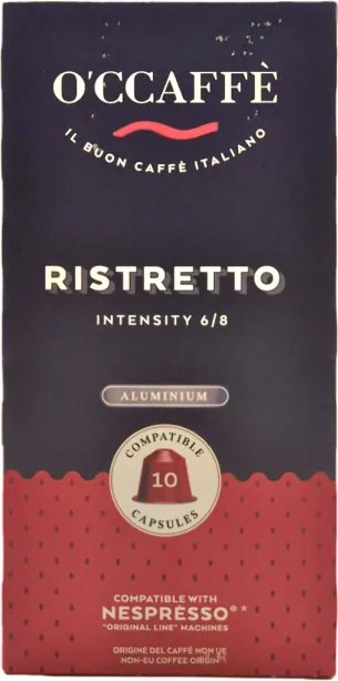O´Ccaffé KAPSLE O'CCAFFÉ RISTRETTO PRO NESPRESSO 10ks