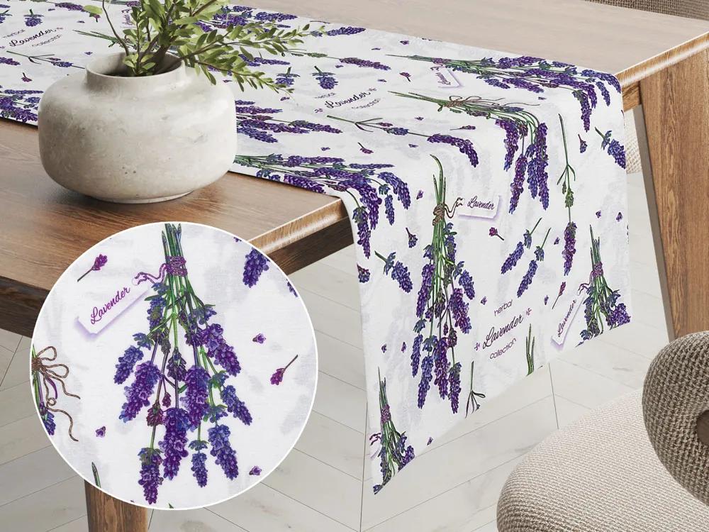 Biante Dekorační běhoun na stůl PML-084 Lavender 20x160 cm