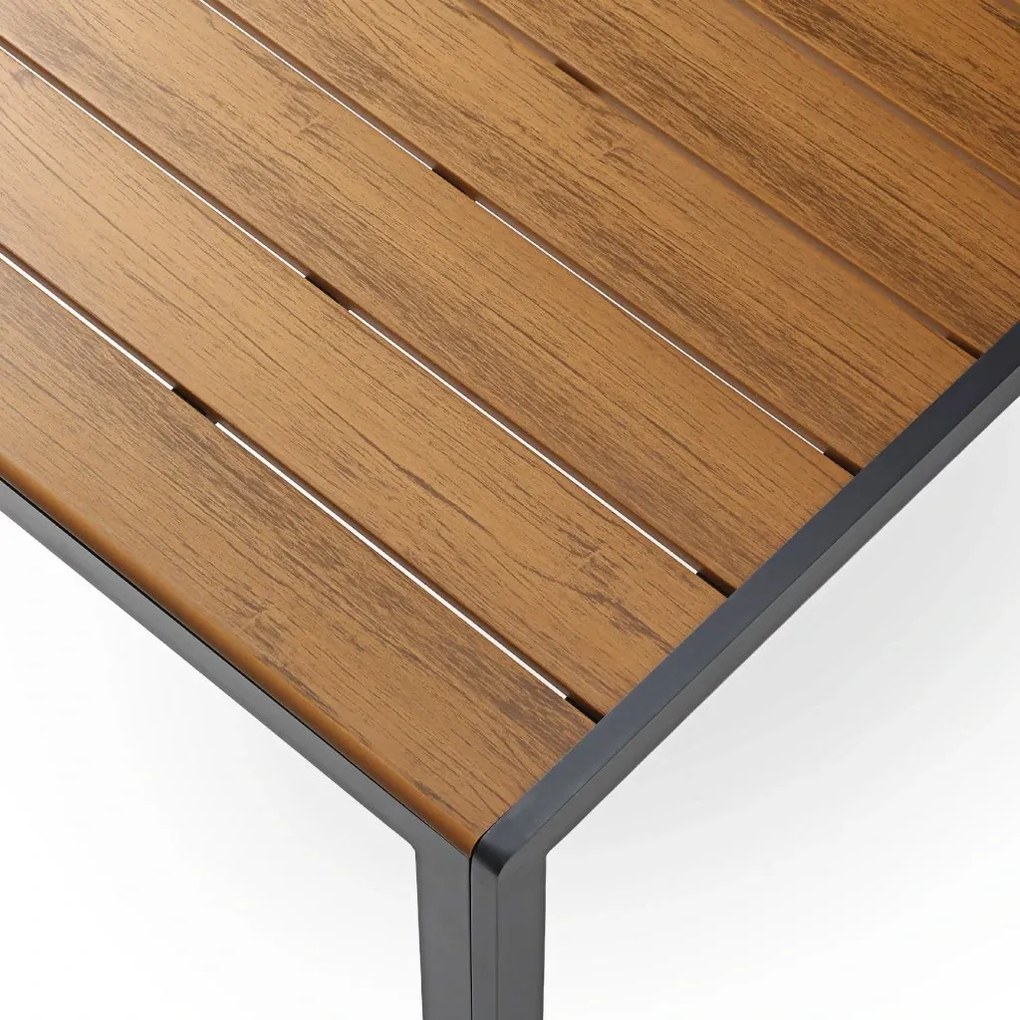 Vikio Venkovní malý zahradní set 90x90 pro 4 osoby přírodní DK301P