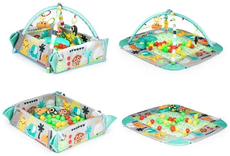 EcoToys Hrací deka/bazének s míčky 3v1, 668-34