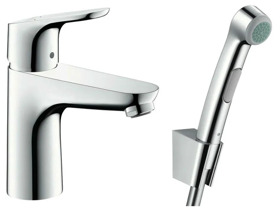 Hansgrohe Focus - Bidetta sada, ruční sprcha 1jet, páková umyvadlová baterie, chrom 31927000