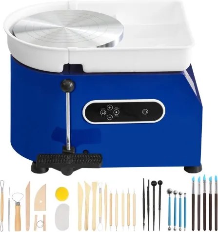 hrnčířský kruh 27,9 cm keramické kotoučové nožní pedály Zástěra 450 W