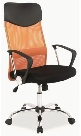 Židle kancelářská Q-025 oranžová