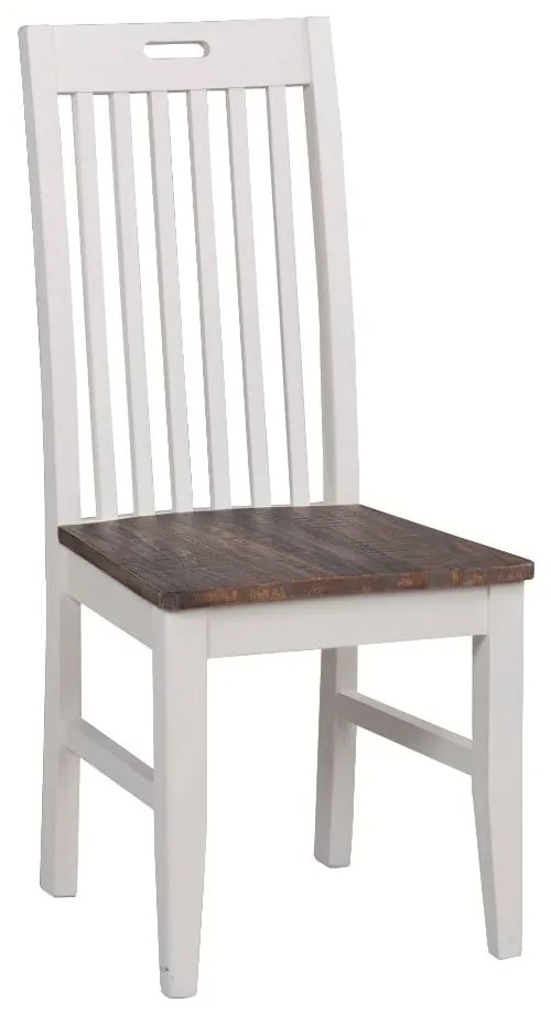 Bílá borovicová jídelní židle Rowico Nottingham