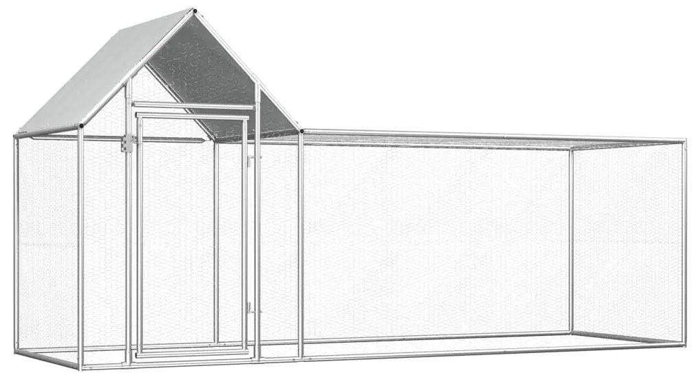 vidaXL Marketos Klec pro kuřata 3 x 1 x 1,5 m pozinkovaná ocel