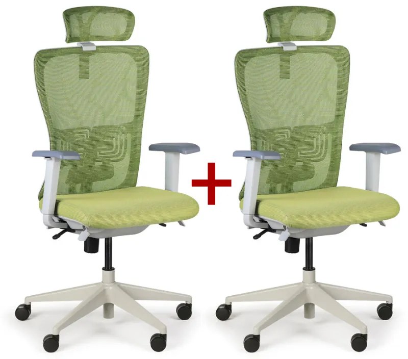 Kancelářská židle GAM 1+1 ZDARMA, zelená