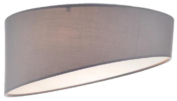 ACA DECOR Stropní svítidlo Grey Fabric 3xE27 - Ø 40 cm