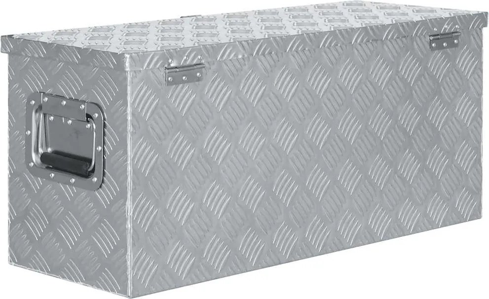 Hliníkový box 80 x 30 x 35 cm stříbrný 142939