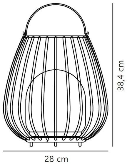 Nordlux - LED Stmívatelné venkovní přenosné svítidlo JIM TO-GO LED/3W/3,7V IP54