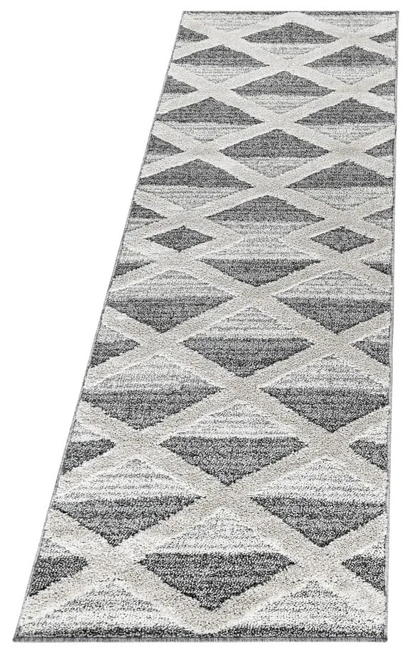 Šedý běhoun 80x250 cm Pisa – Ayyildiz Carpets