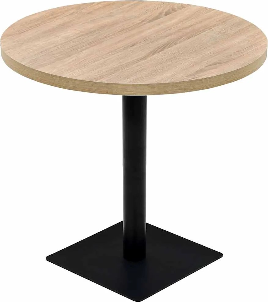 Bistro stůl MDF a ocel kulatý 80 x 75 cm 245613