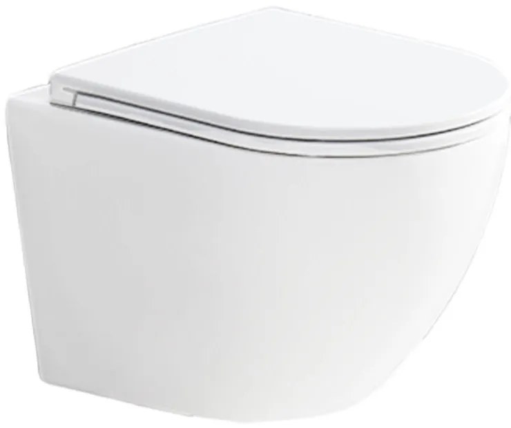 Mereo Mereo, WC závěsné kapotované, tiché splachování, RIMLESS, 495x360x370, keramické, vč. sedátka CSS113S, VSD82T1