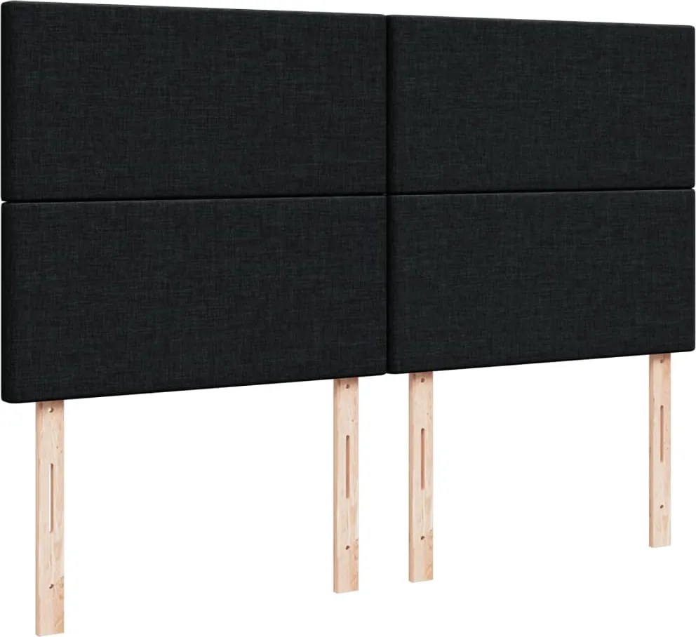 Box spring postel s matrací černá 180x200 cm textil 3292862