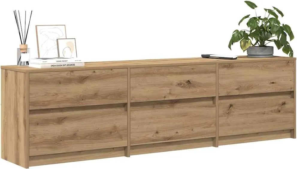 TV jednotky 2 ks Artisanový dub Kompozitní dřevo 3385629