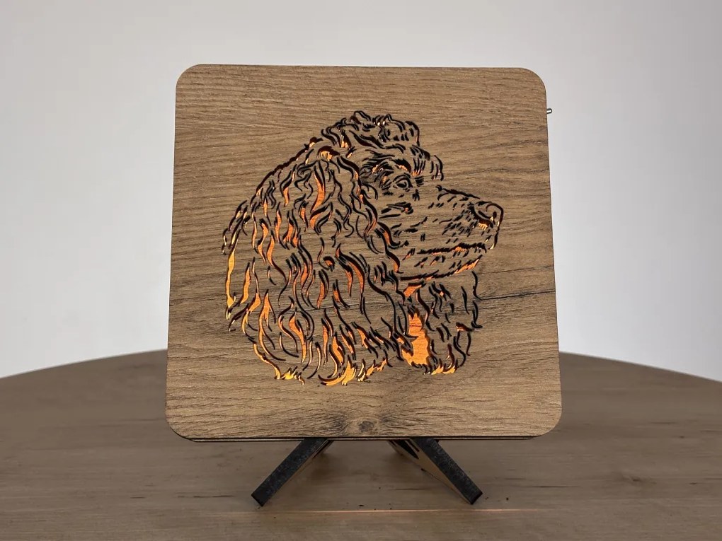 Li-Go "Pudl" lampa 19x19cm provedení povrchu: jedle