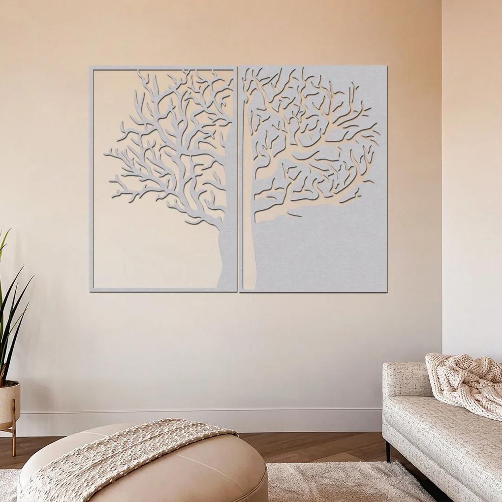 dřevo života Dřevěný strom na zeď DUALITY Barevný vzor: Horský dub, Rozměry (cm): 80x60
