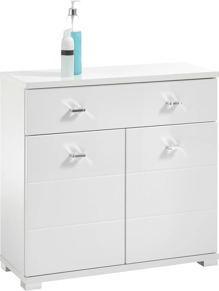 XXXLutz SPODNÍ SKŘÍŇKA, vysoce lesklá bílá, bílá, 76/73/31 cm Xora - Koupelnové série - 001279008611