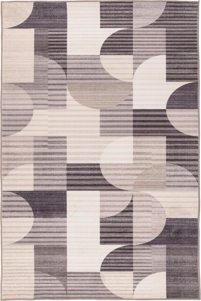 XXXLutz NAPLOCHO TKANÝ KOBEREC, 160/230 cm šedohnědá Kayoom - Online Only koberce & rohožky - 005937043502
