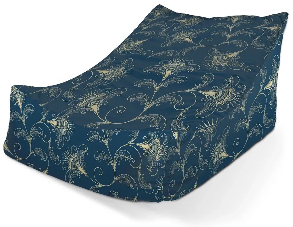 Sablio Sedací vak Lounge Vintage ornamenty - 120 x 100 x 80 cm