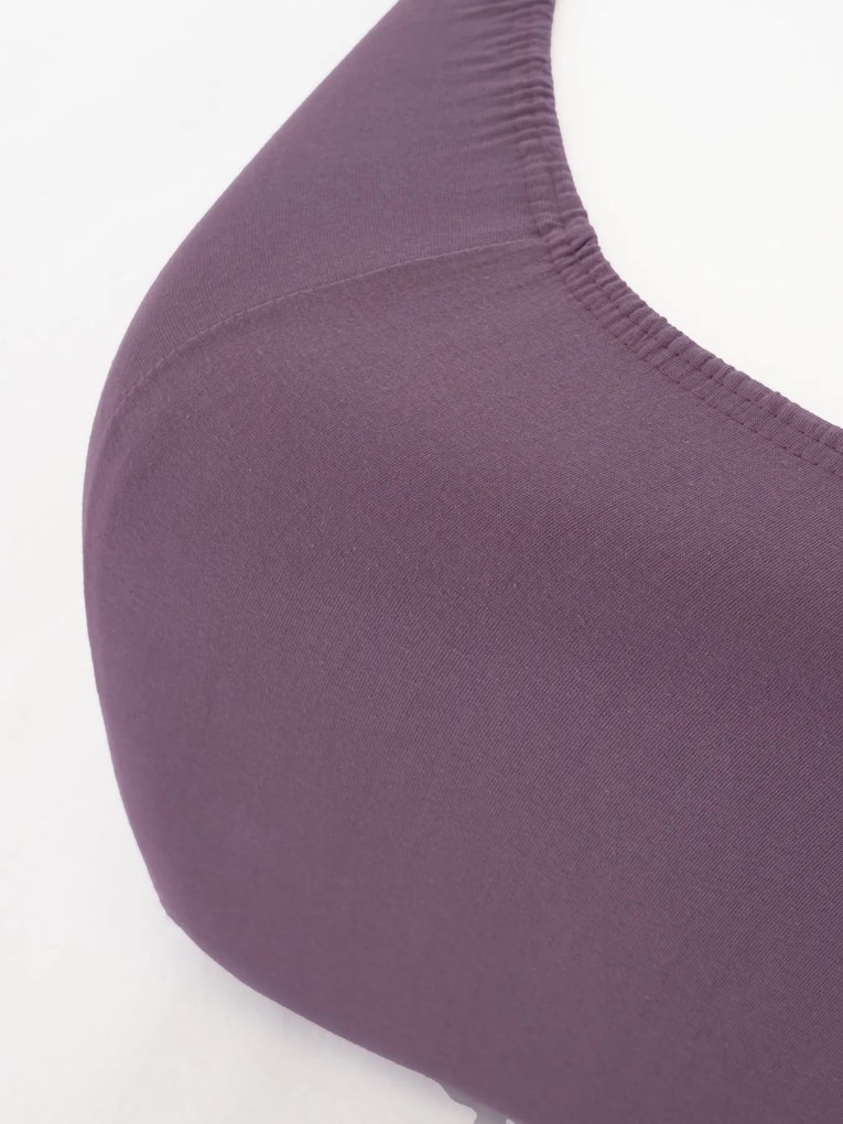 MK Lůžkoviny Jersey prostěradlo Classic 120 x 200 cm – ametystová