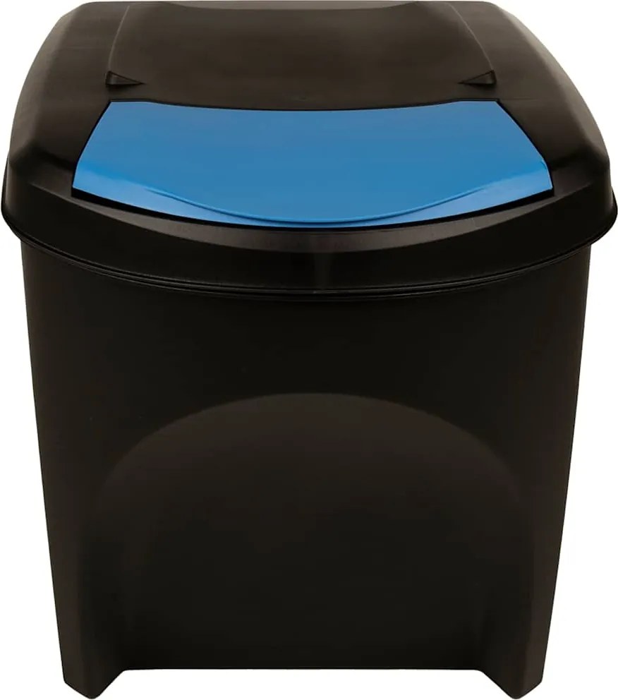 Stohovatelné odpadkové koše 3 ks antracitové 75 l 316184