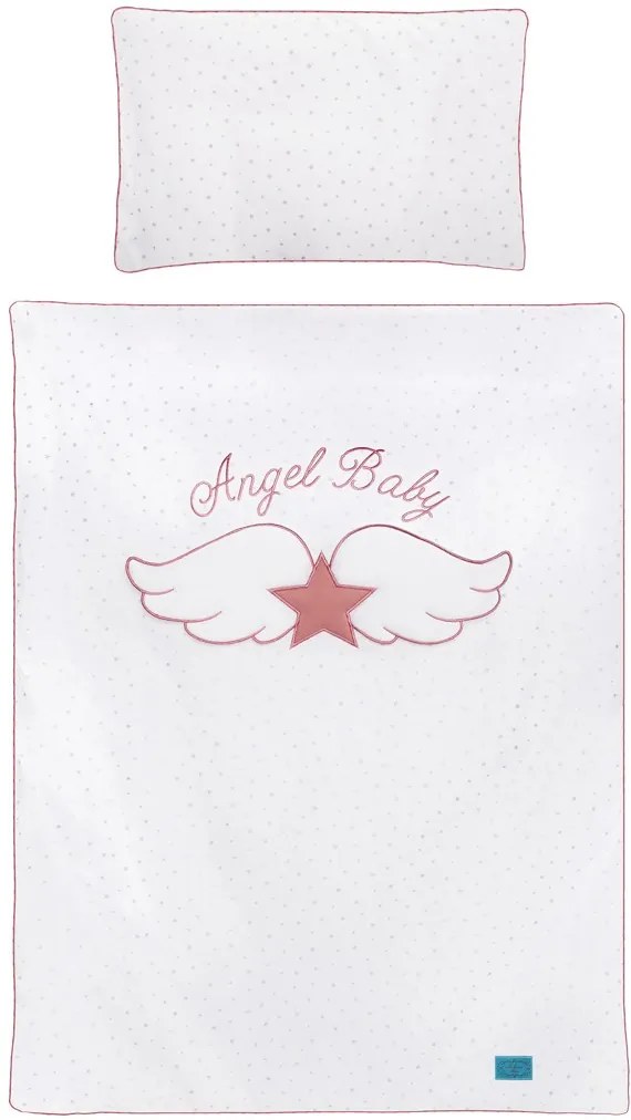 5-dílné ložní povlečení Belisima Angel Baby 90/120 růžové