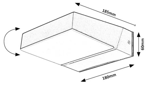 Rabalux 77121 - LED Venkovní nástěnné svítidlo LAXA LED/14W/230V IP54