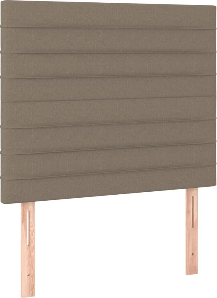 Box spring postel s matrací taupe 90x190 cm textil 3137201